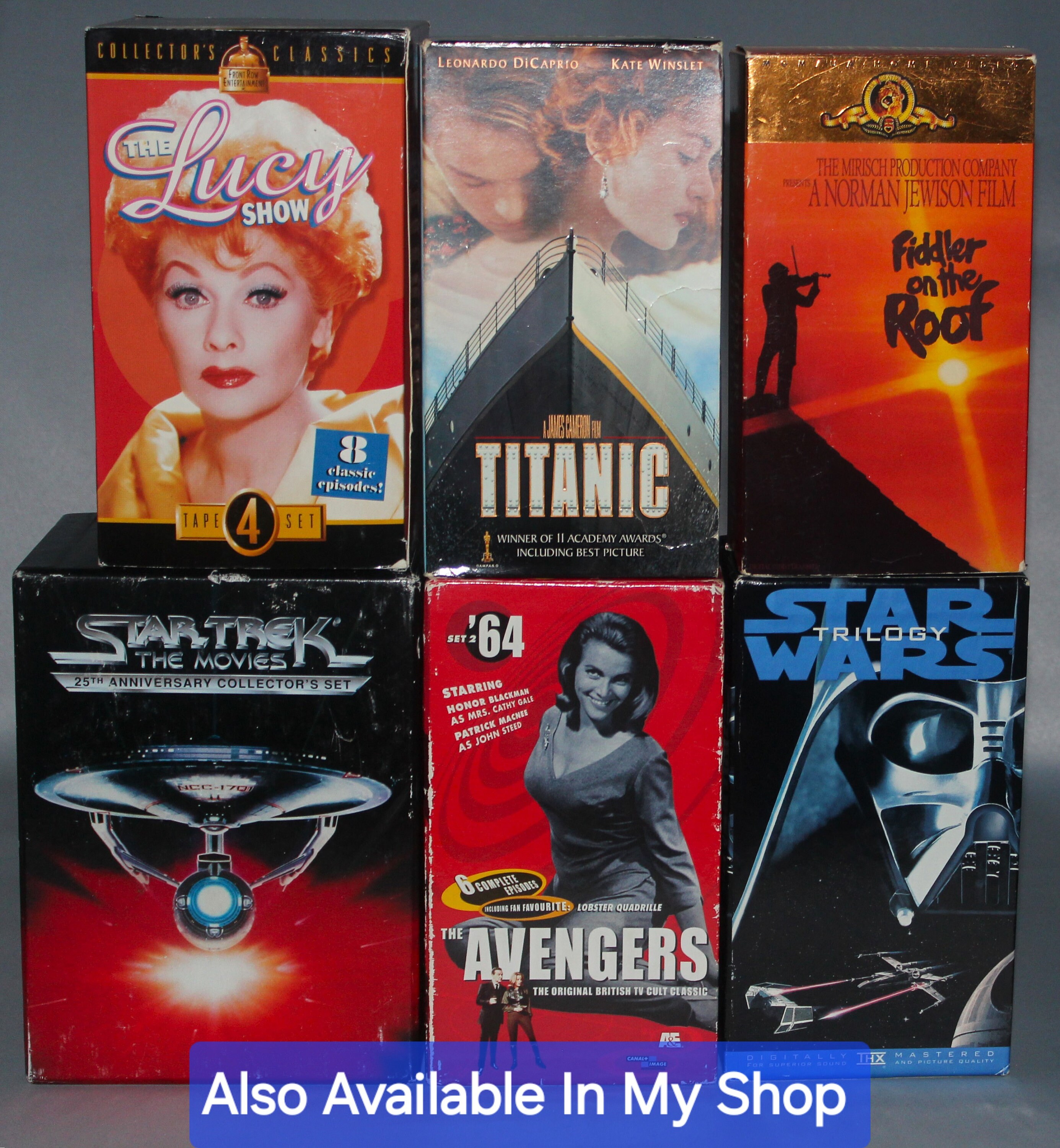 VHS Movies Factory Sealed VHS Tapes Shrek Charlie Brown Bing Crosby It ...