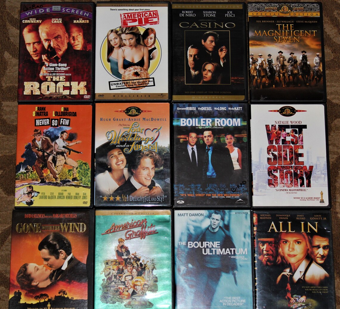 Lot of DVD Movies Over 70 Blockbuster & Hard to Find Titles Vintage DVD Movies - Etsy