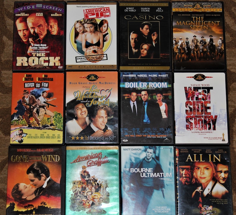 Lot of DVD Movies Over 70 Blockbuster & Hard to Find Titles Vintage DVD ...