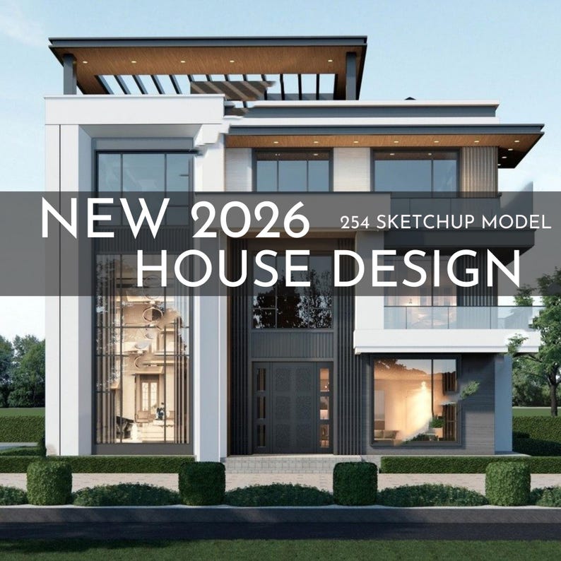 254 House Design Sketchup 3D Models | 2026 New Interior Design Bundle ...