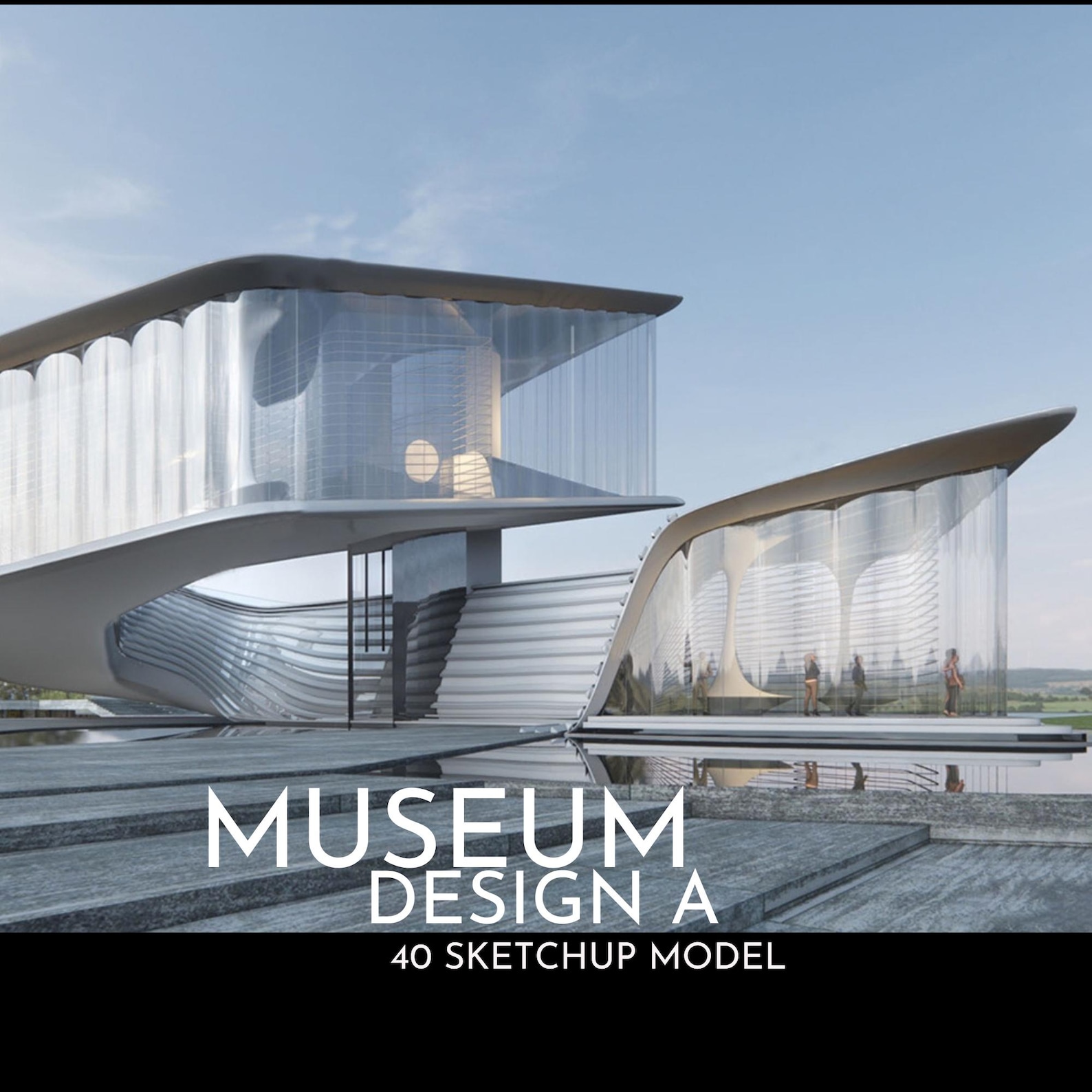 NEW! 40 Museum Building Set A - Sketchup 3D Museum Building Interior ...