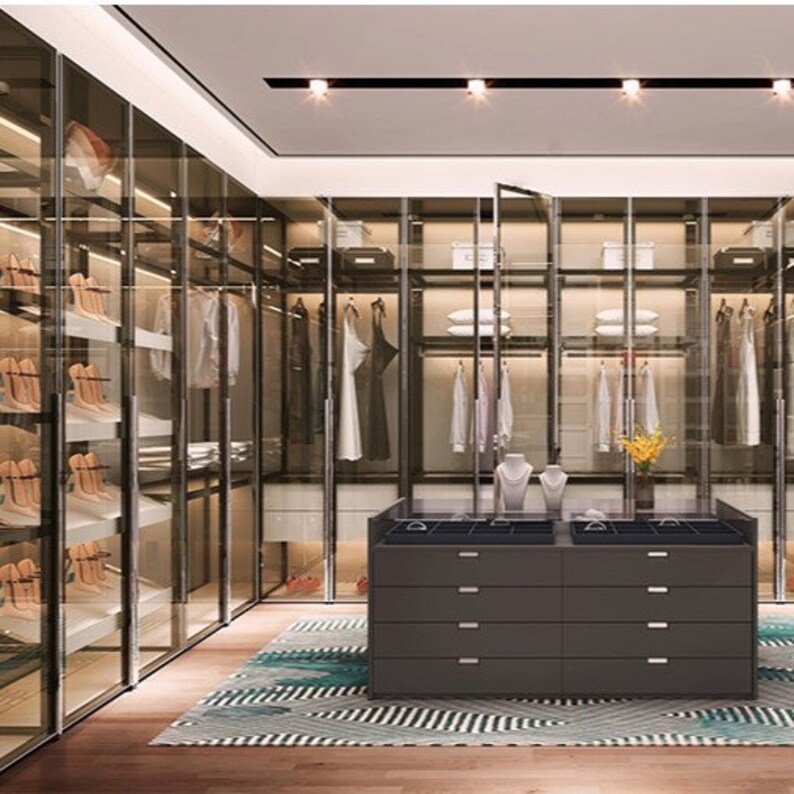 NEW Modern Walk in Wardrobe Sketchup Model Set B sketchup 3D Walk in ...