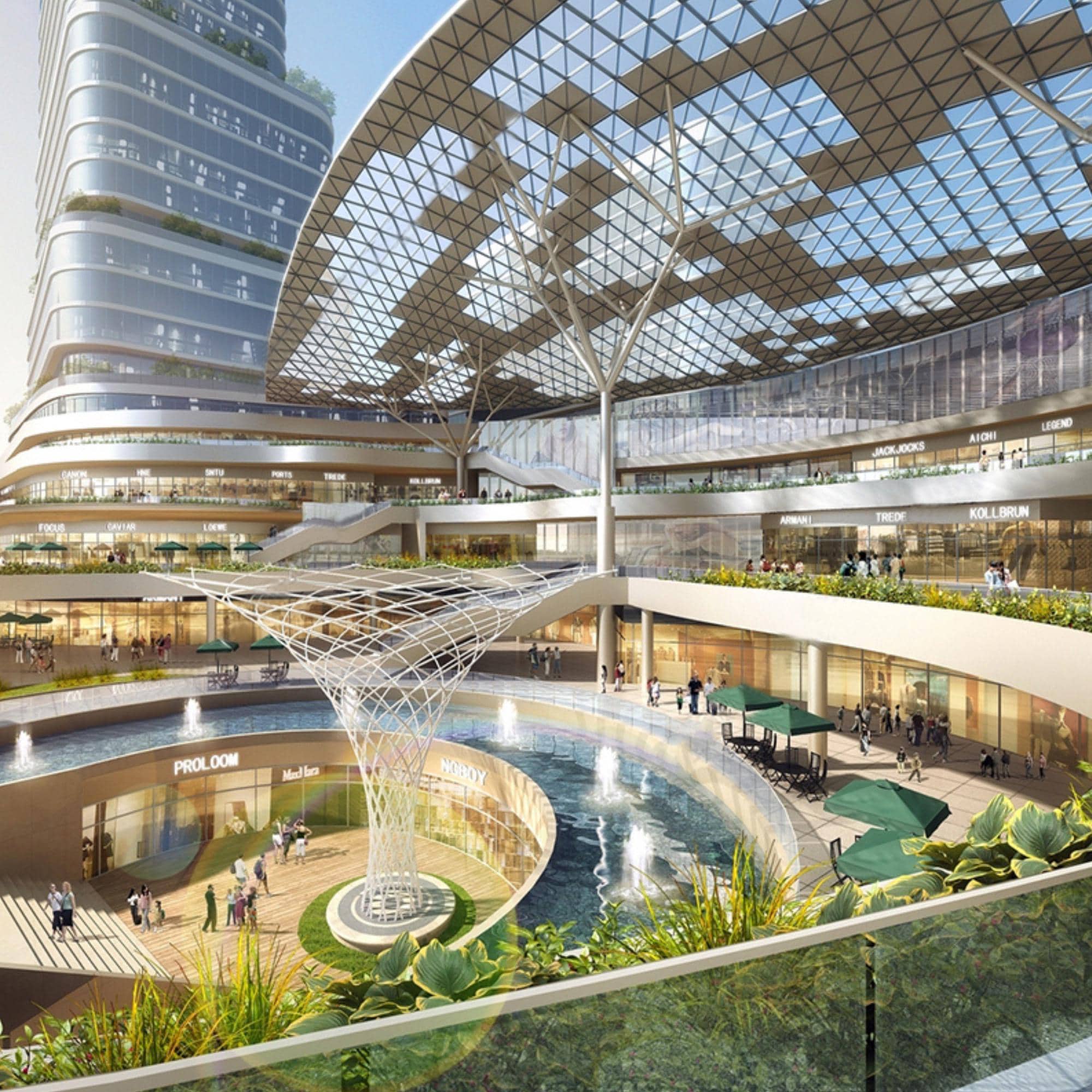 NEW! 50 Mall Building Set A - Sketchup 3D Mall Building Interior Design ...