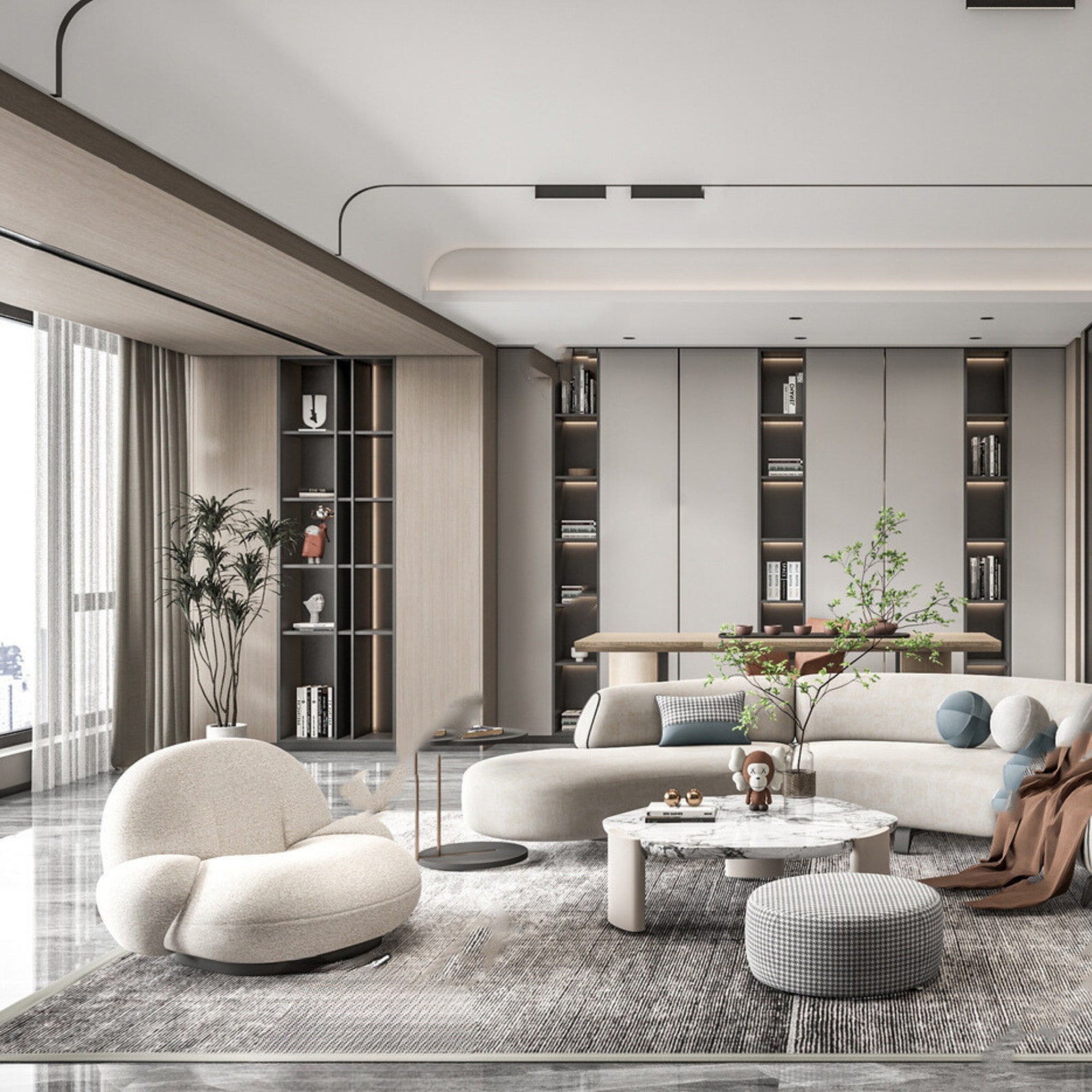 NEW! Modern Contemporary Living B - 31 Sketchup 3D Interior Design ...