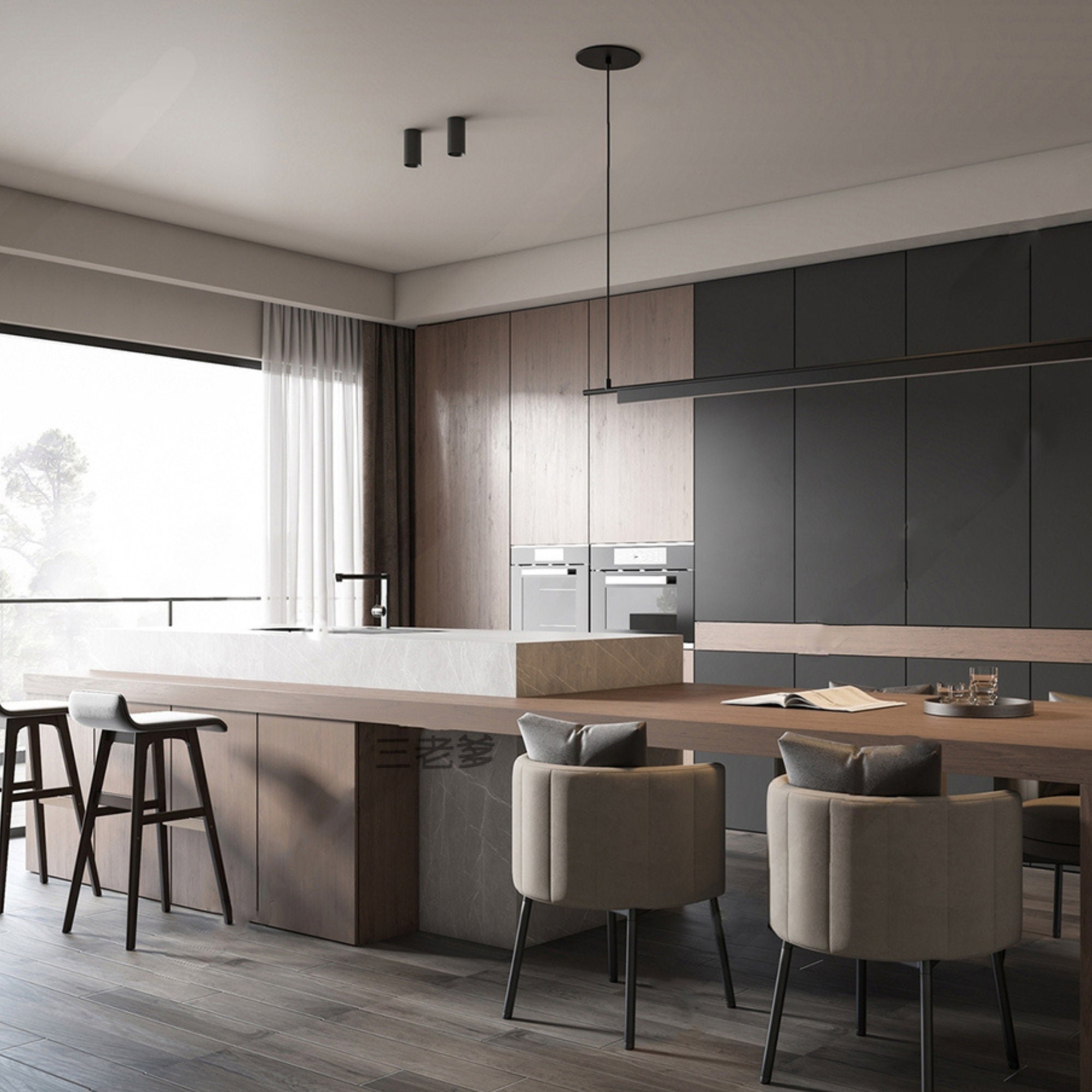 NEW UPDATED! 35 Modern Kitchen Island 3D Sketchup Model B - Interior ...