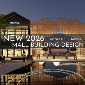 265 Mall Building Sketchup 3D Models | Commercial Interior Design Asset ...