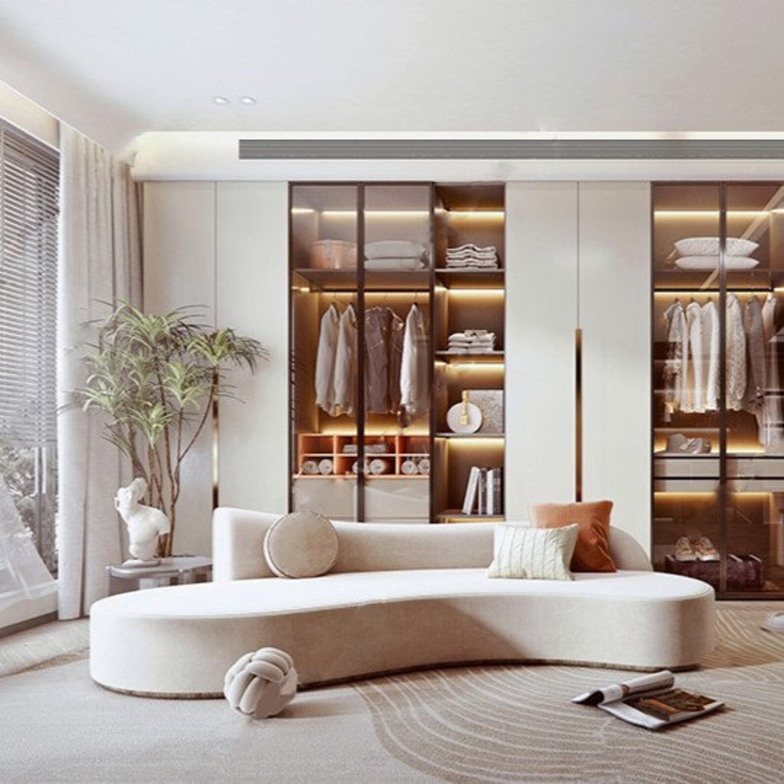 NEW Modern Walk in Wardrobe Sketchup Model Set B sketchup 3D Walk in ...