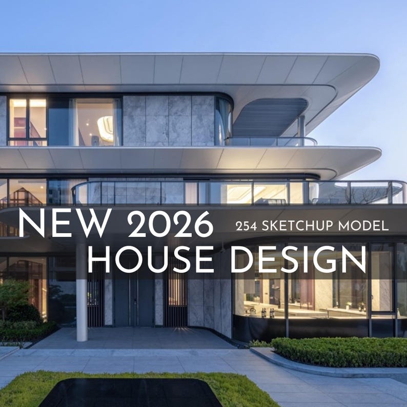 254 House Design Sketchup 3D Models | 2026 New Interior Design Bundle ...