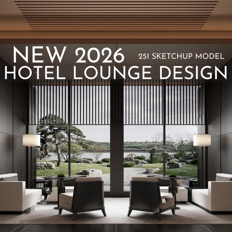 251 Hotel Lounge Sketchup 3D Models | 2026 Interior Design Asset Pack ...