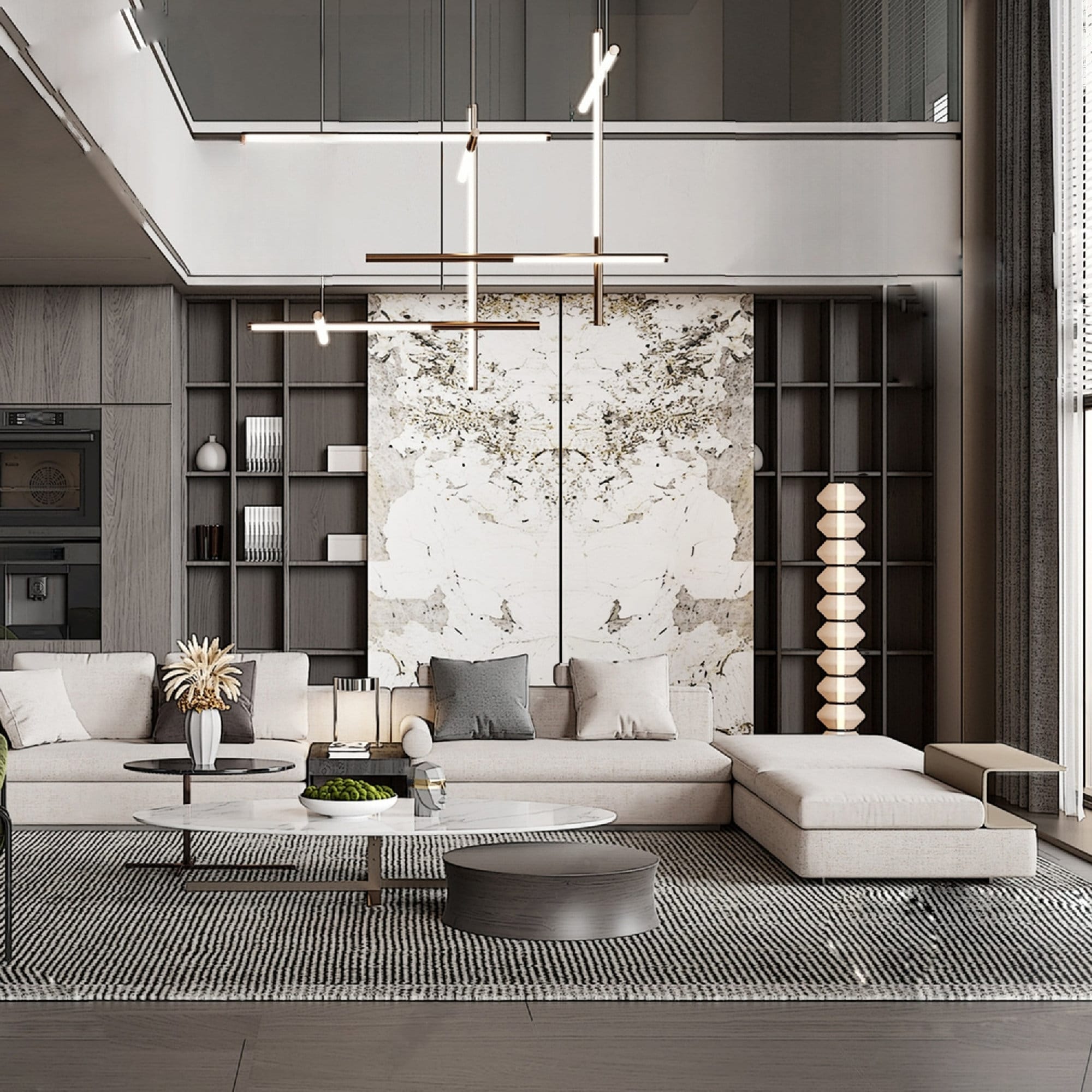LL5 10 Luxury Living Room Sketchup Model Set 4 sketchup 3D Luxury ...