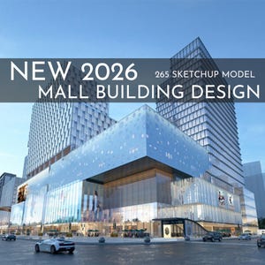 265 Mall Building Sketchup 3D Models | Commercial Interior Design Asset ...