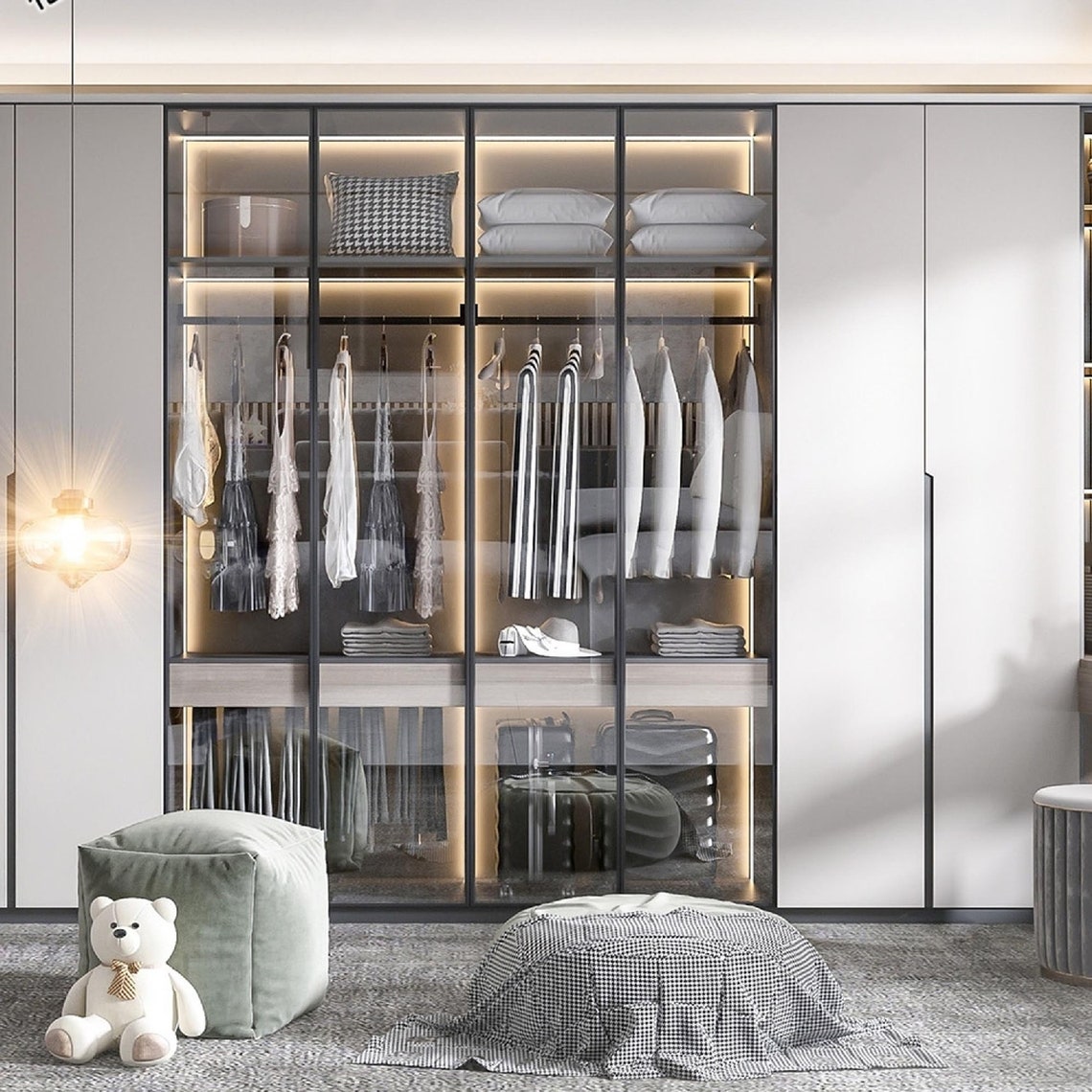 WIW1 12 Walk in Wardrobe Sketchup Model Set 1 sketchup 3D - Etsy UK