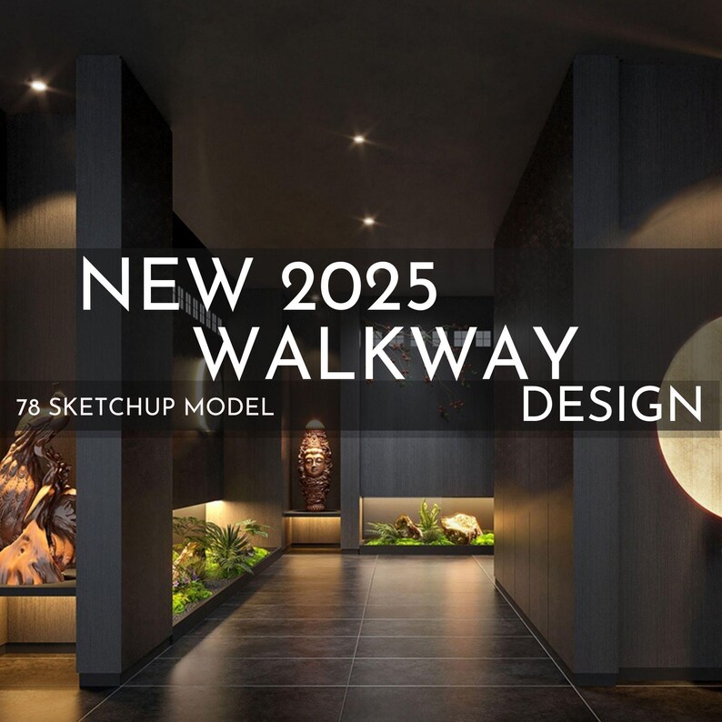 2025 NEW! 78 Walkway - Sketchup 3D Hotel Room Interior Design Model - Etsy