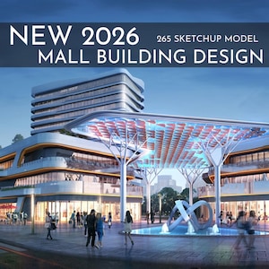 265 Mall Building Sketchup 3D Models | Commercial Interior Design Asset ...