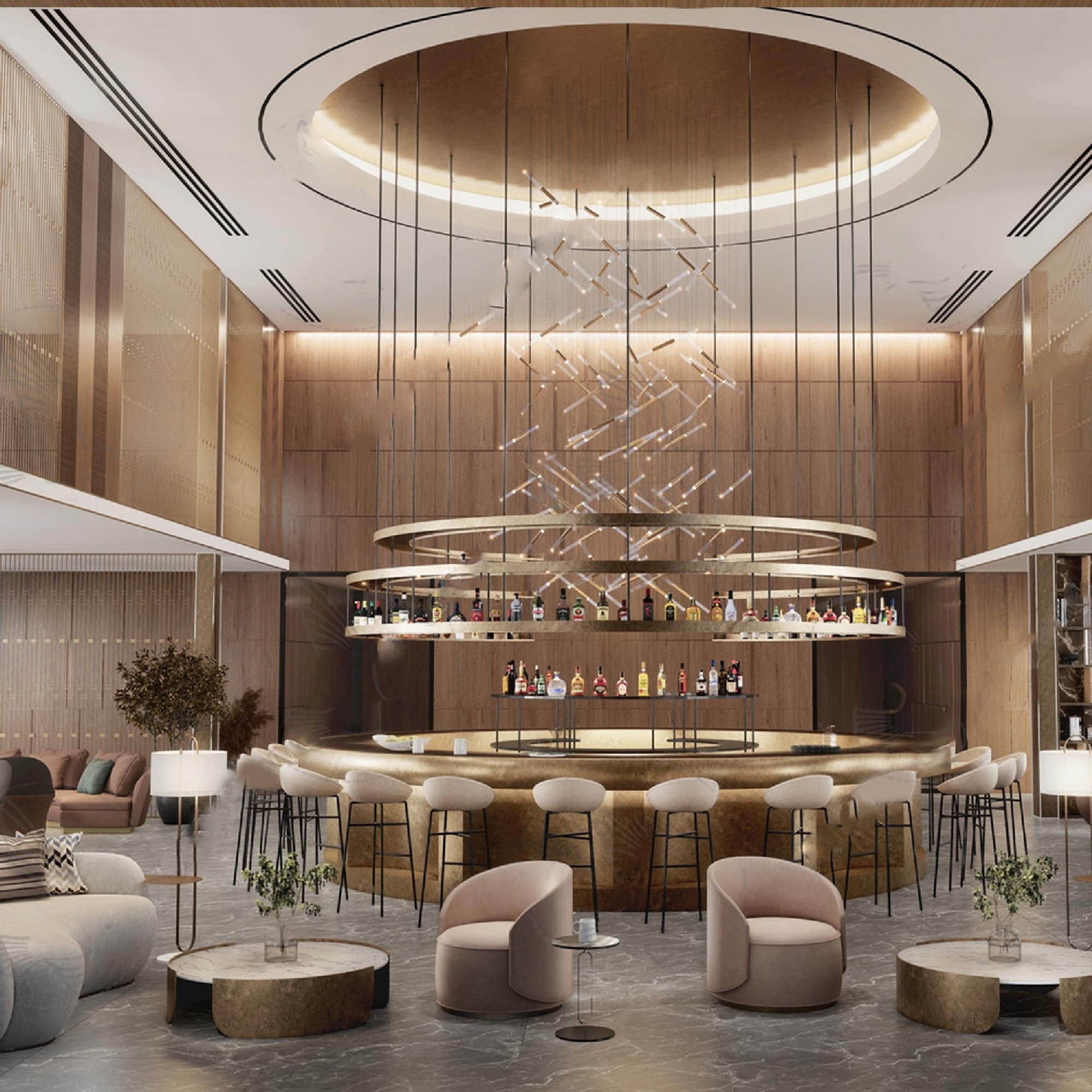 Modern Hotel Lobby Interior Design H1 Professional Sketchup 3d Model Etsy