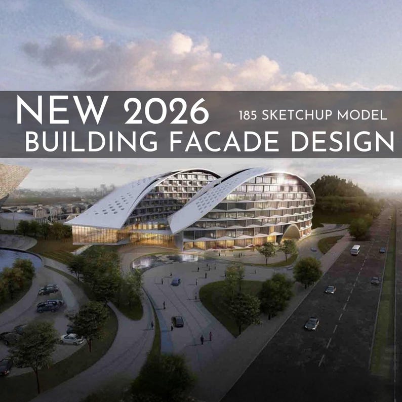 185 Building Facade Sketchup 3D Models | Architectural Design Asset ...