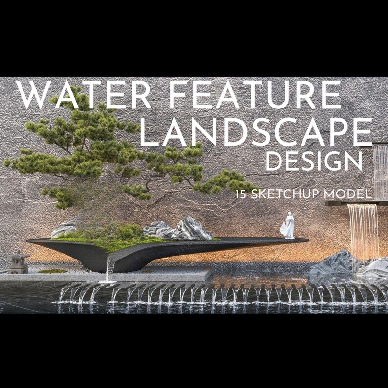 2025 NEW! 15 Water Feature Landscape Design Sketchup 3D Interior Design ...