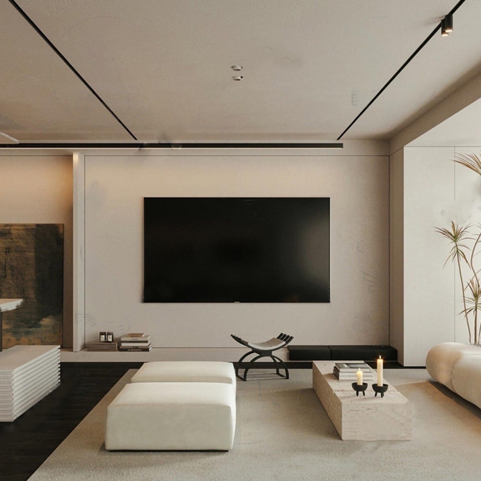 Modern Living Room Sketchup Model L7 3D Interior Design - Etsy UK