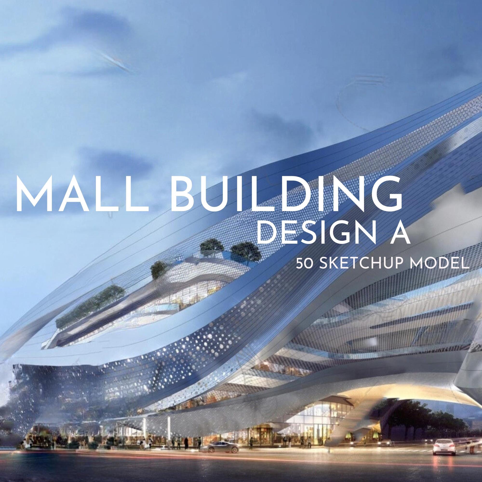 NEW! 50 Mall Building Set A - Sketchup 3D Mall Building Interior Design ...