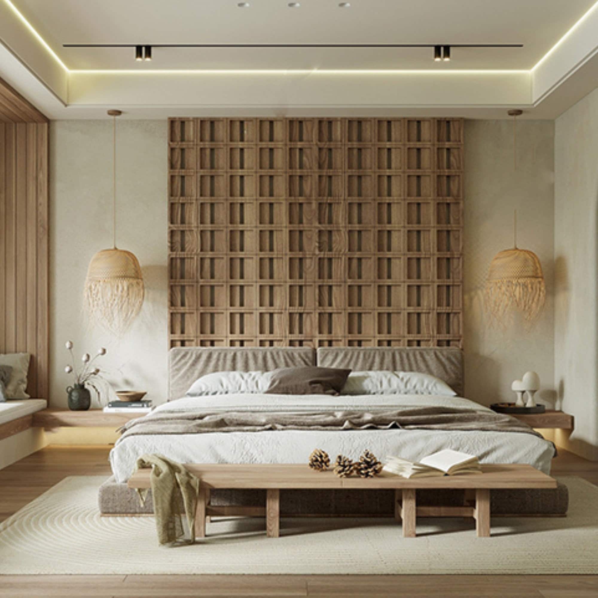 NEW! UPDATED Japandi Design Bedroom Interior Design B - 31 Sketchup 3D ...