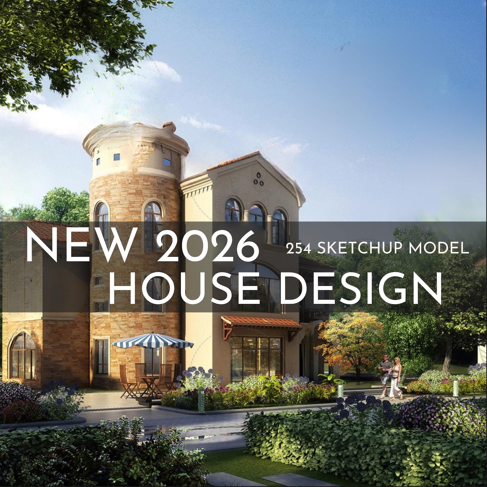 254 House Design Sketchup 3D Models | 2026 New Interior Design Bundle ...