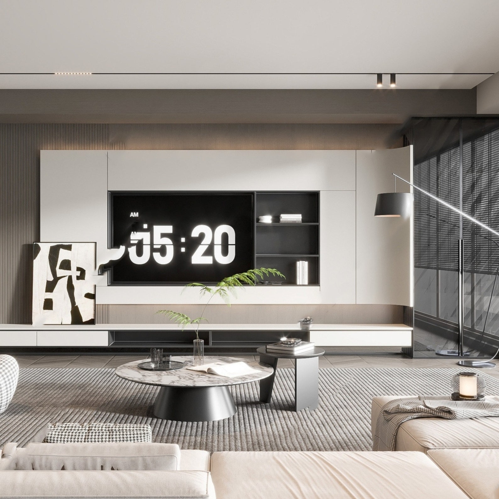 NEW! Modern Contemporary Living B - 31 Sketchup 3D Interior Design ...