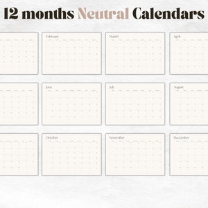 2022 Editable Monthly Planner Calendar Set | A4/letter | Planner Insert ...