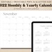 2022 Editable Monthly Planner Calendar Set A4/letter | Etsy
