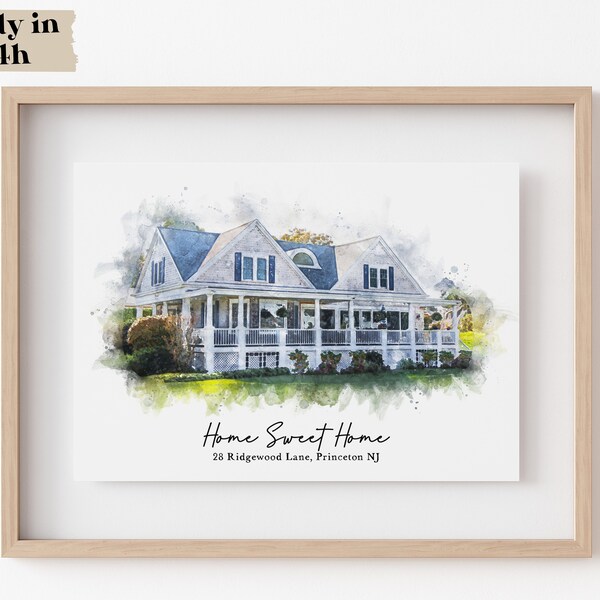 Custom House Portrait - Etsy