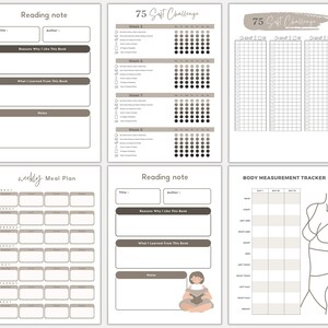 75 Soft Challenge Tracker Bundle | Printable | Daily 75 Soft Challenge ...
