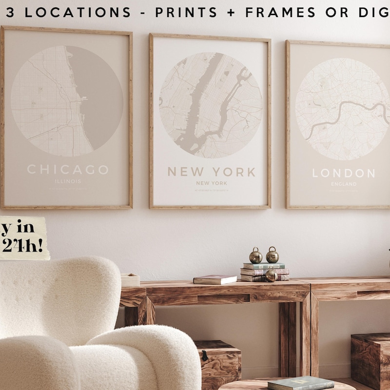 Map Prints - Etsy