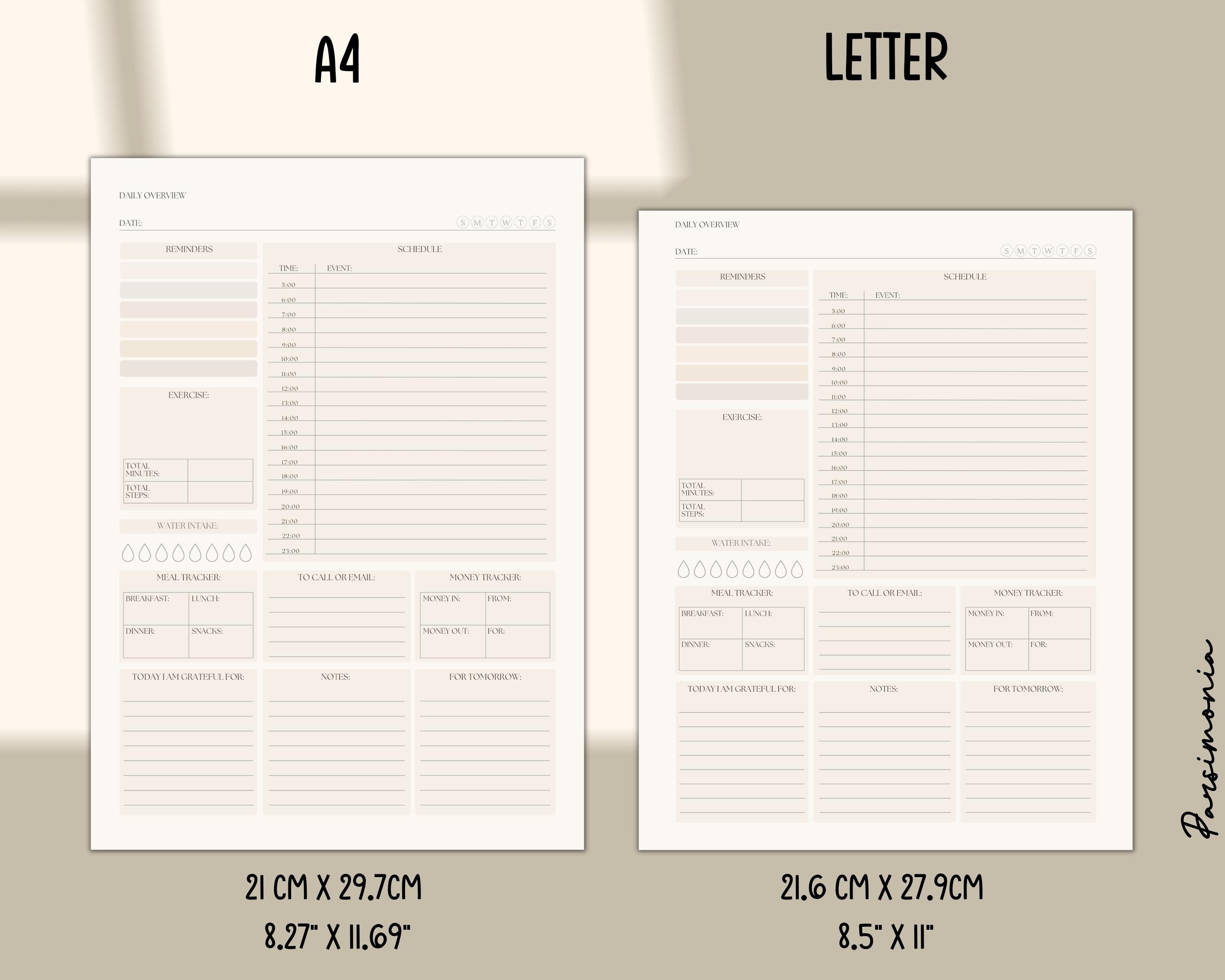 Editable & Printable Productivity Daily Planner to Do List | Etsy