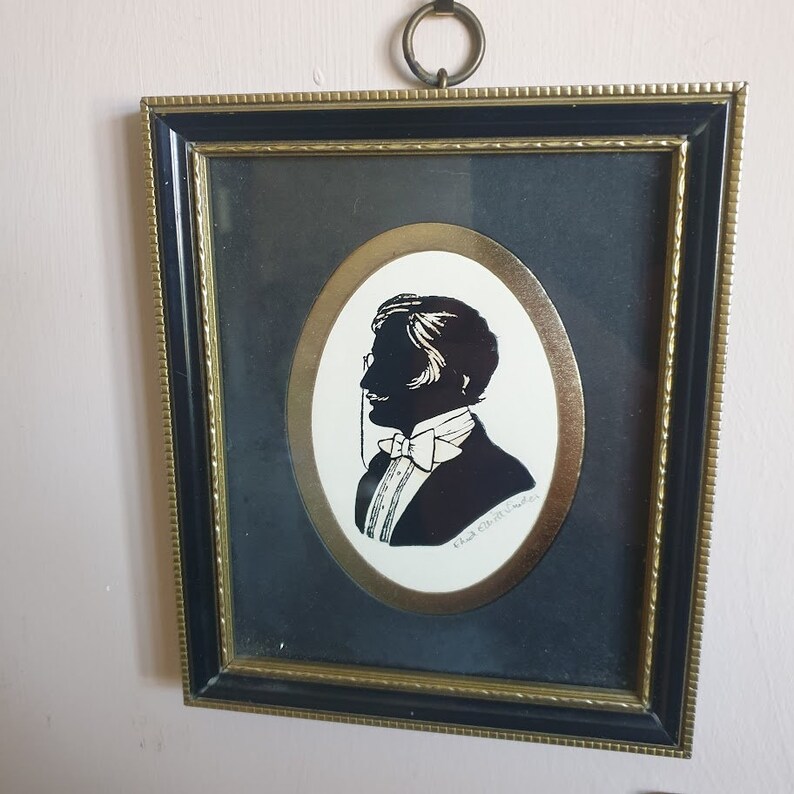 Miniaturas de silueta silueta teñida a mano Enid Elliott - Etsy España