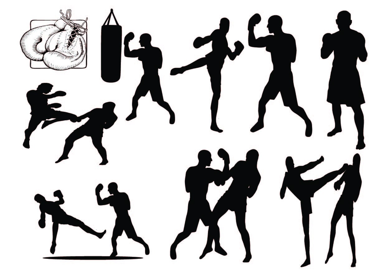 Fighting SVG, Fight Silhouette, Boxing Svg Bundle, Boxing Silhouette ...