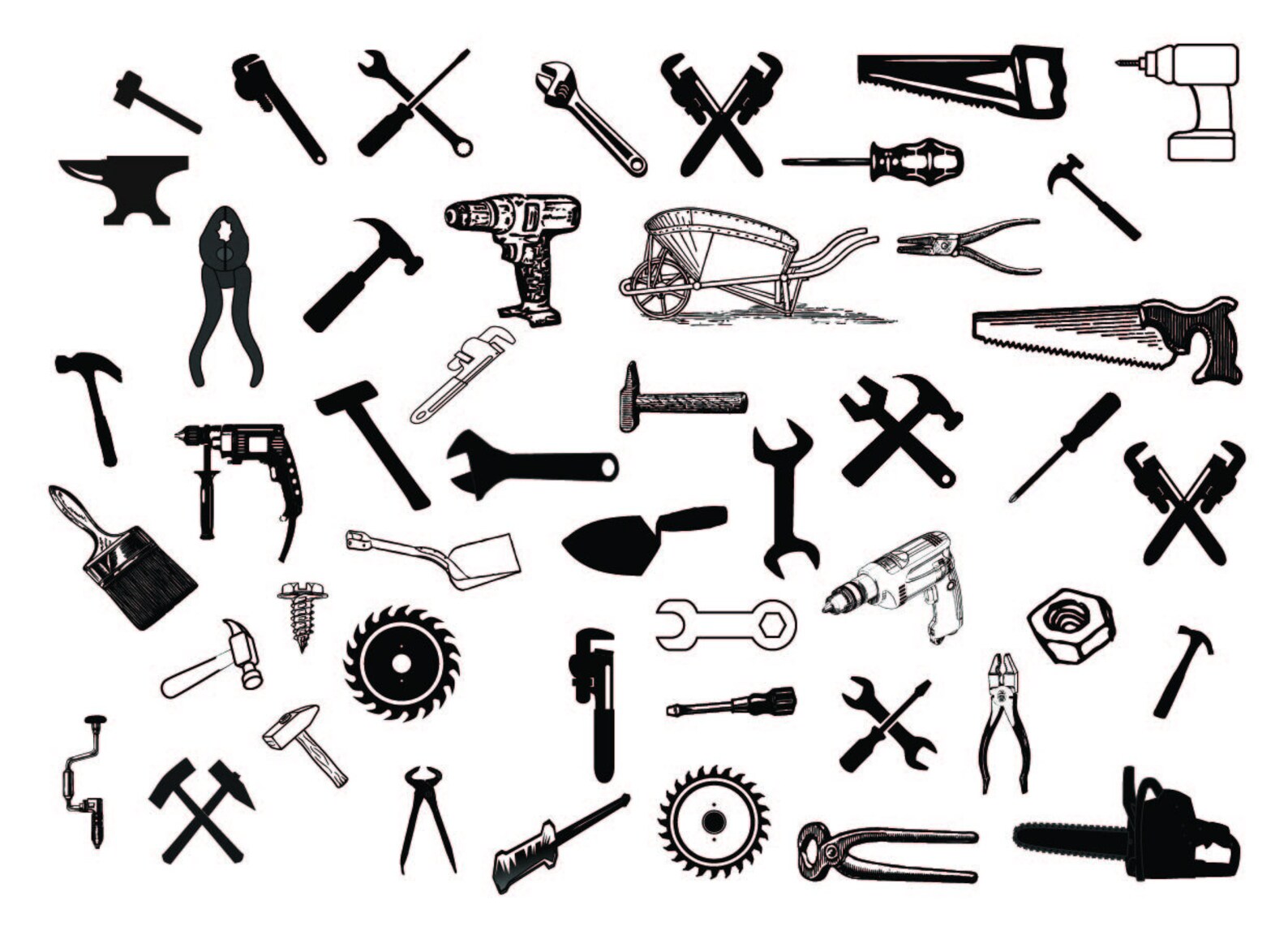 Tools SVG Bundle Hammer Svg Wrench Svg Screwdriver Svg - Etsy Australia