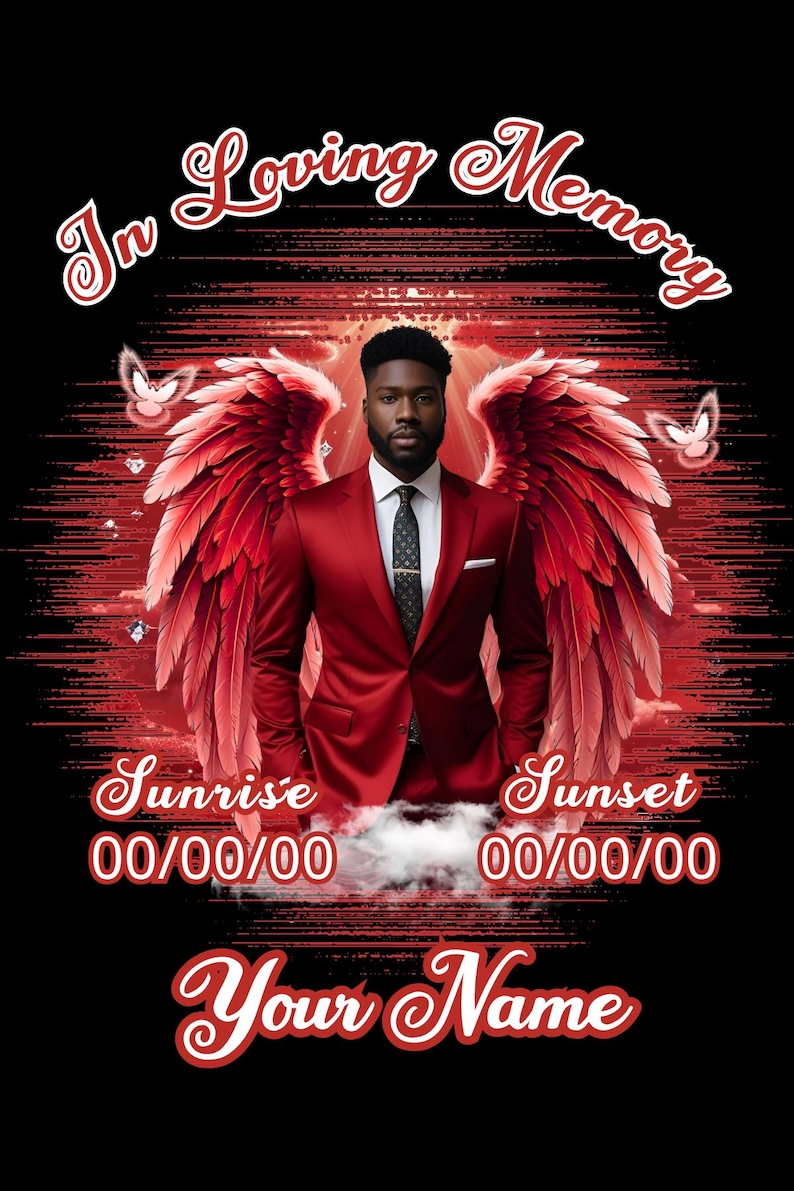 In Loving Memory Design Canva Editable Bundle, Memorial & Funeral ...