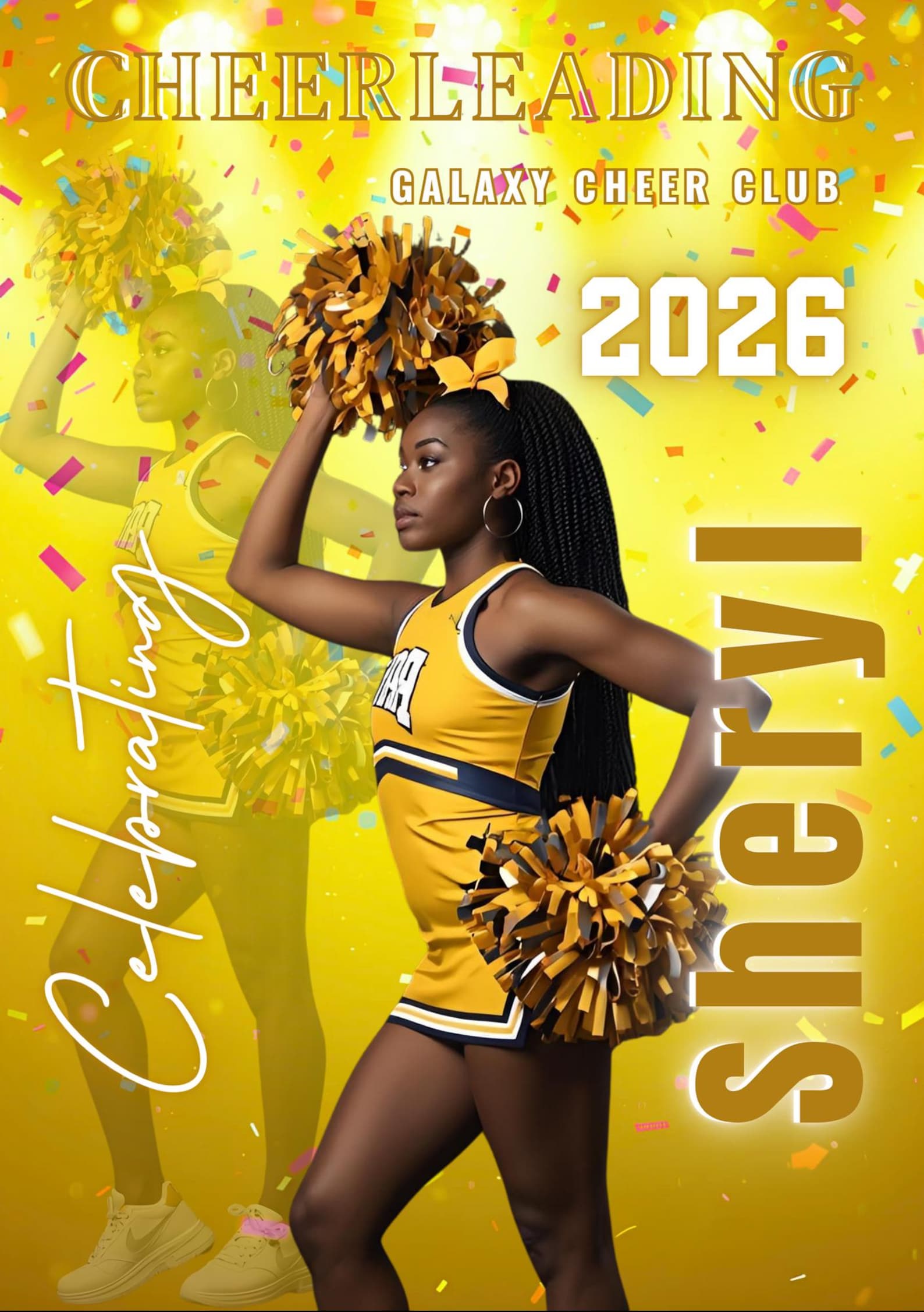 Cheerleading Poster Canva Editable Templates 50, Cheerleading Banners ...