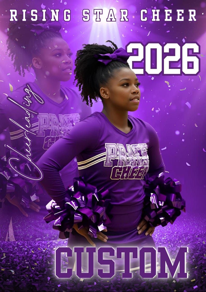 Cheerleading Poster Canva Editable Templates 50, Cheerleading Banners ...