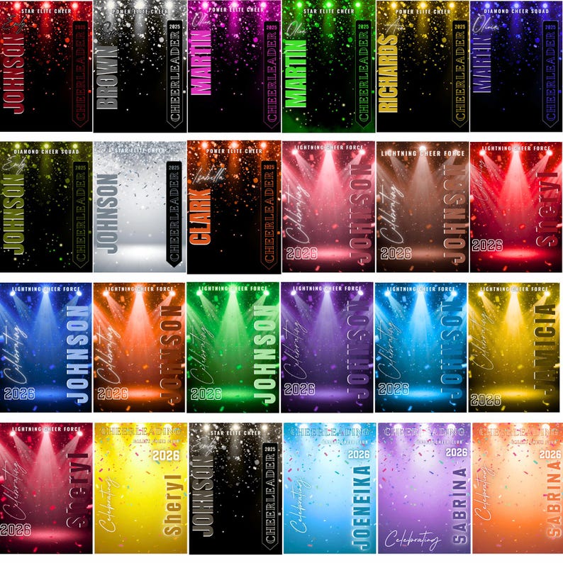 Cheerleading Poster Canva Editable Templates 50, Cheerleading Banners ...
