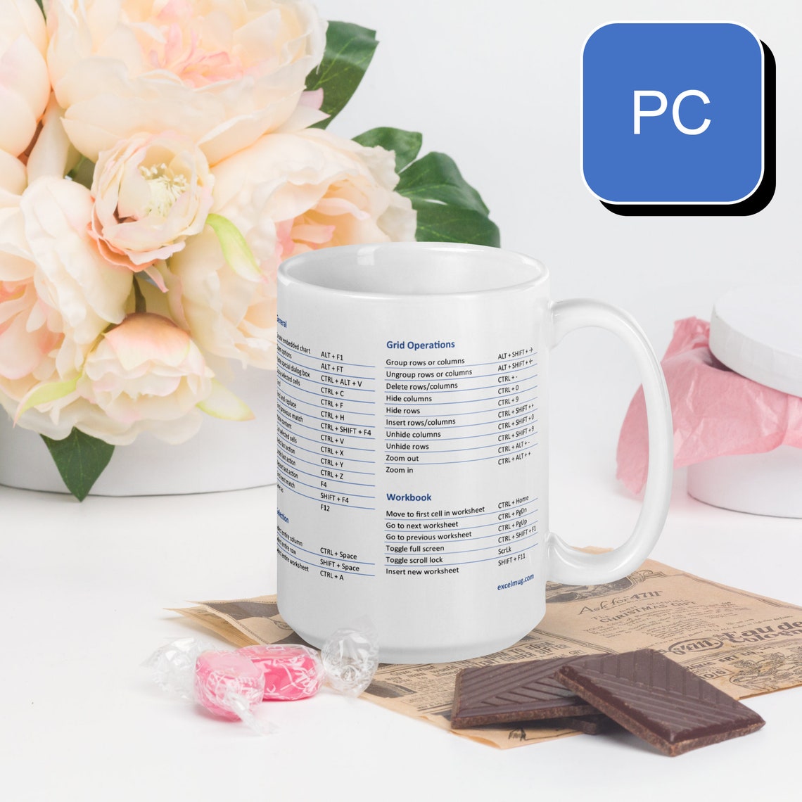 Excel Super Shortcuts Mug from Tiktok: Nerd Gift Coworker - Etsy