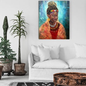 African Woman, Soweto, South African Woman, African Portrait, Oil ...