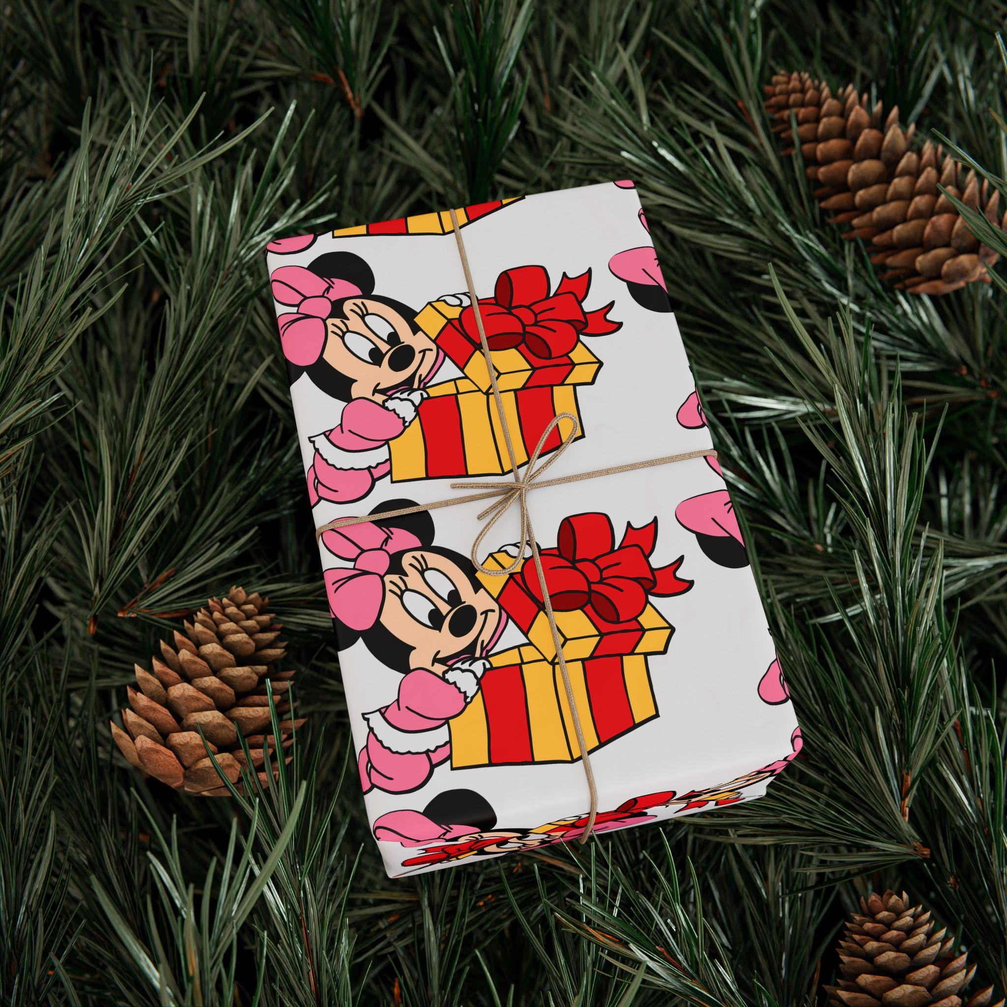 Minnie Mouse Baby Wrapping Paper, Fun Gift Wrap for Kids Birthdays ...