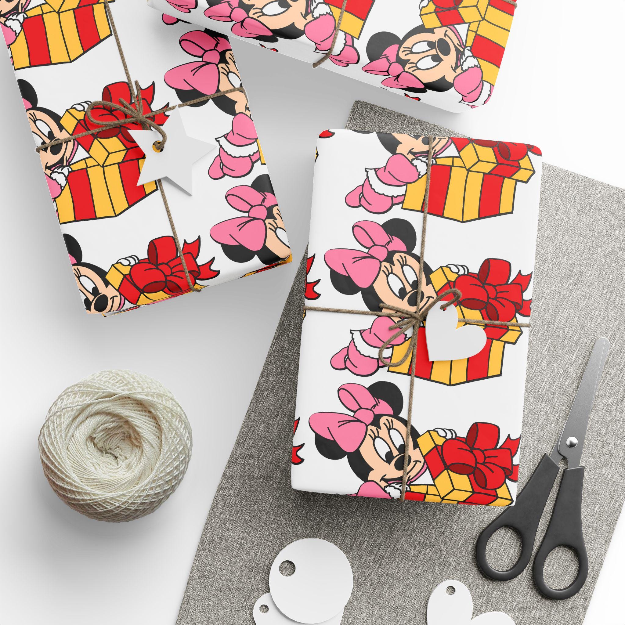 Minnie Mouse Baby Wrapping Paper, Fun Gift Wrap for Kids Birthdays ...