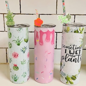 Tumbler Straw Topper Svg Bundle With Display Stand 20 X Designs, Cut ...