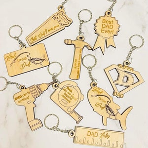 Digital Laser Cut File, Fathers Day Keyring Bundle, Svg, Fathers Day ...