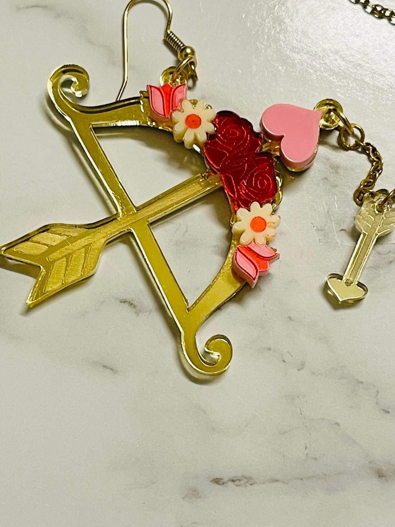 Digital Laser Cut File Valentines Day Cupids Arrow Earring - Etsy