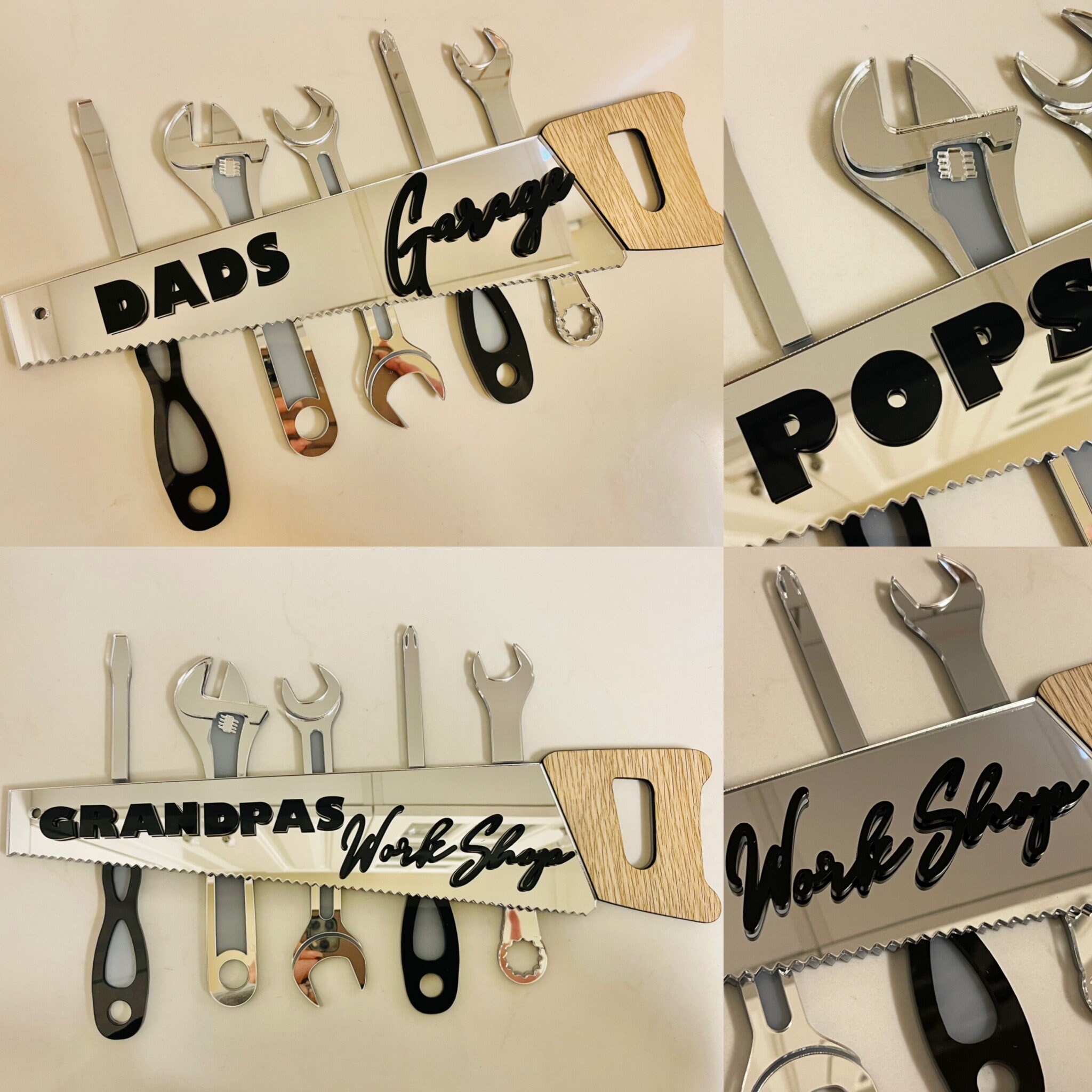 Digital Laser Cut File Garage Sign Dads Workshop Sign - Etsy