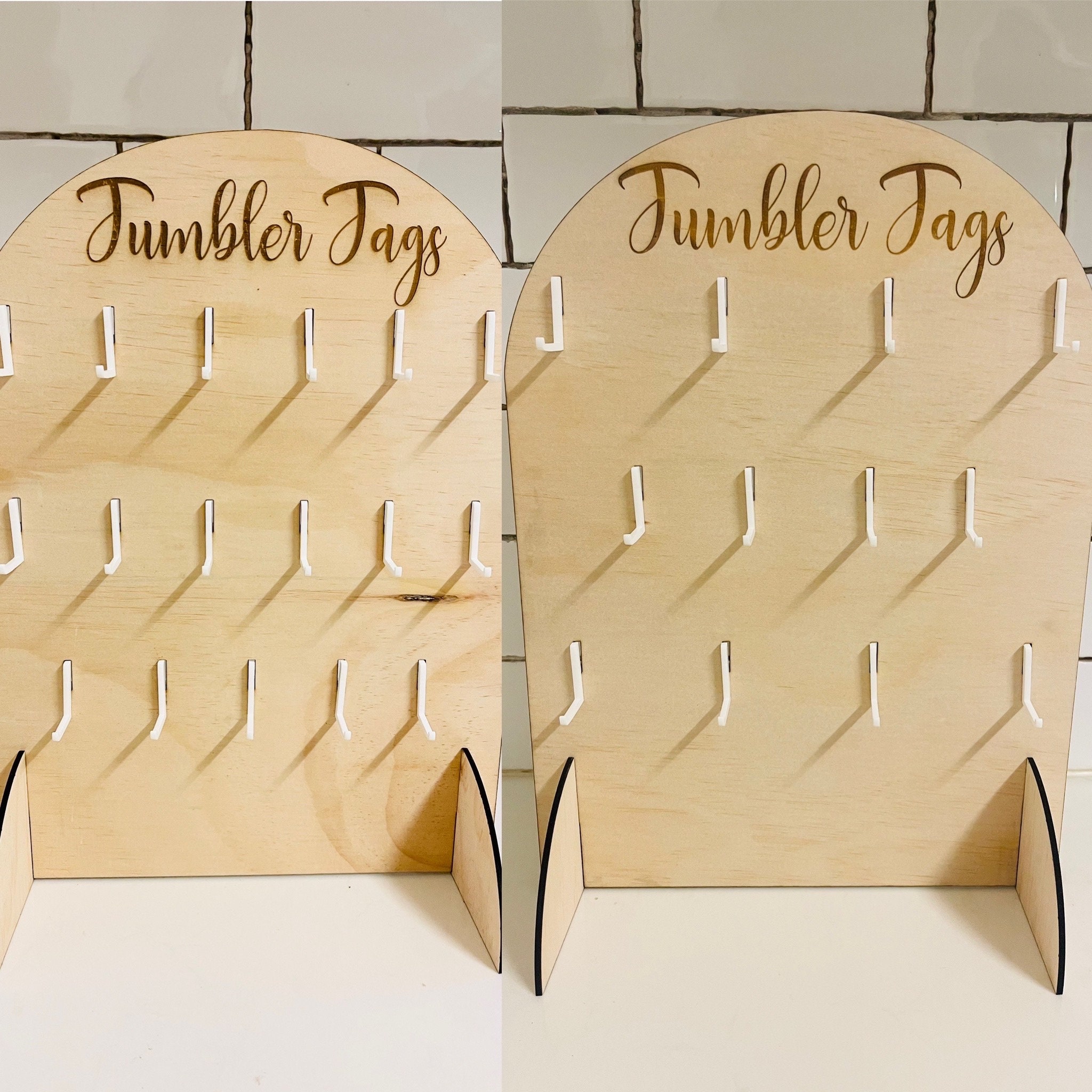 Digital Laser Cut File, Tumbler Tags Display Stand Svg, Market Display ...