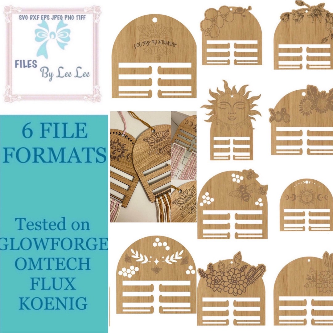 Digital Laser Cut File, BUNDLE of 10 Accessory Holder Jewelry Display ...