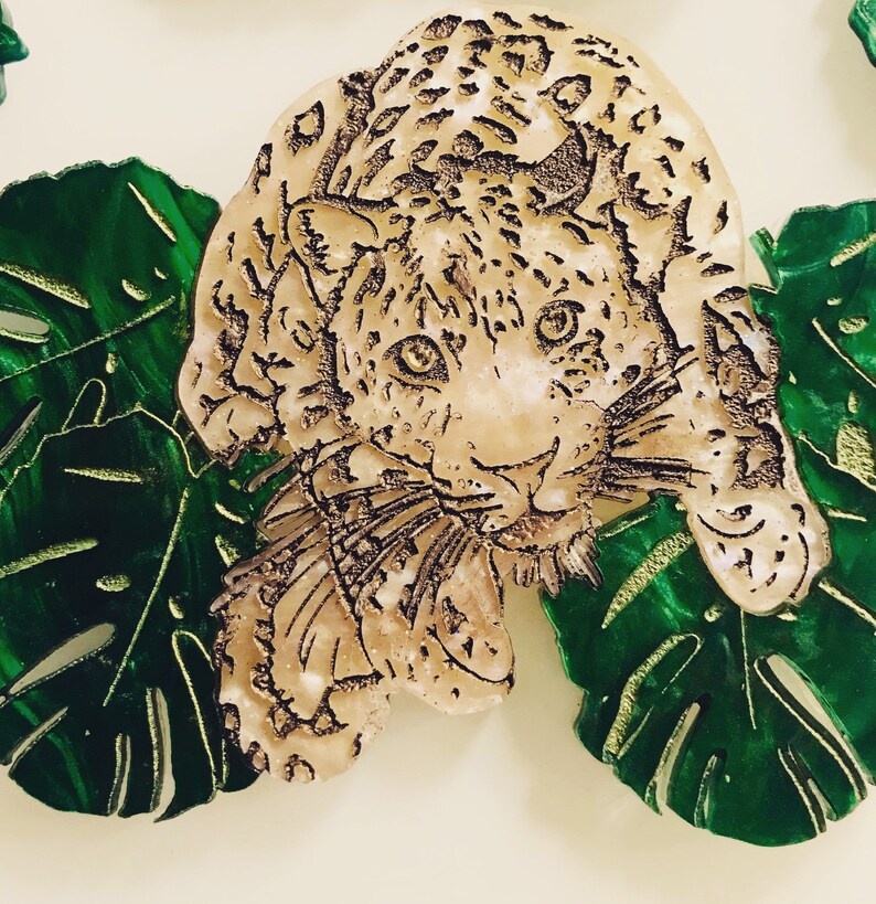 Digital Laser Cut File Jungle Leopard Jewelry Laser File - Etsy